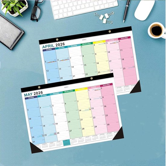 Kalender- 2026 Kalender - Kalender 2026 weekkalender - Maandkalender ...