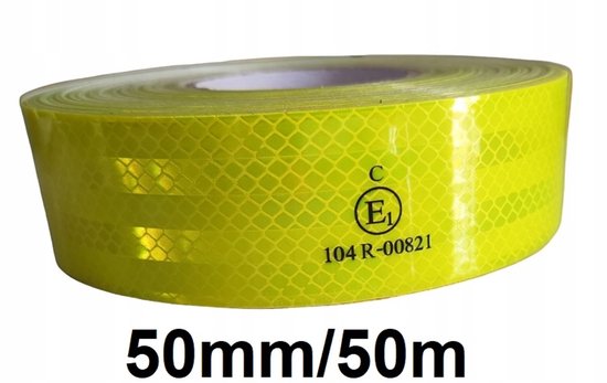 Neon Gel Microprisma Reflecterende Contourtape 50m | bol