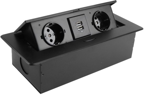 longziming -Cirkelvormig Pop-up Stopcontact – Plug & Play voor Kantoor ...