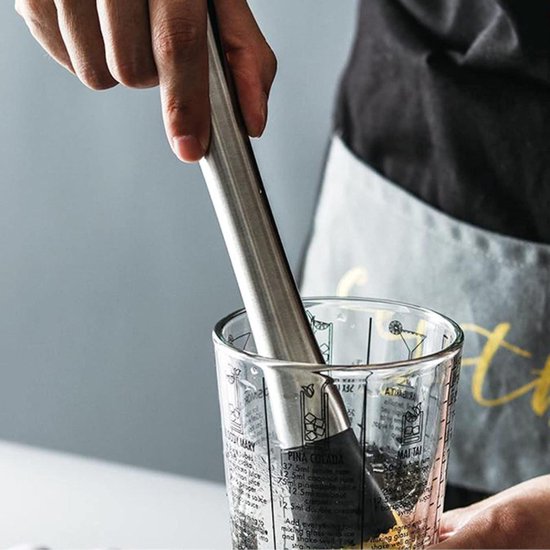 RVS Cocktail Stamper voor het Crushen van IJsblokjes - Familie- en ...