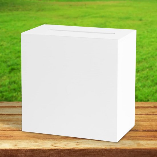 Grote Witte Houten Geschenkdoos voor Kaarten en Gedenkobjecten | bol