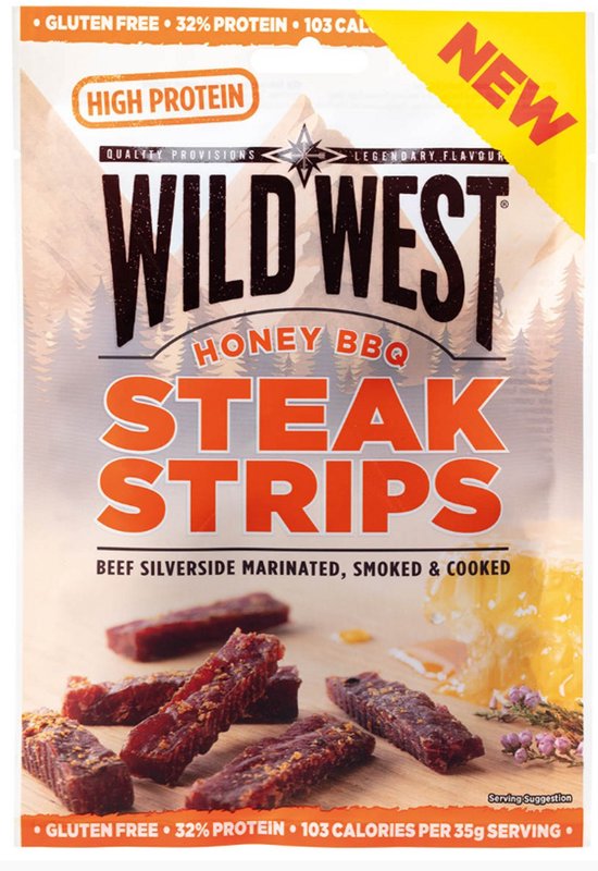 Wild West Steak Strips Honey BBQ | bol