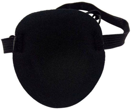 Zwarte Ooglap – Unisex Wasbare & Verstelbare Ooglap voor Eén Oog ...