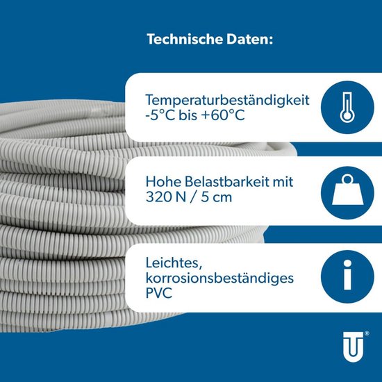 Flexibele PVC Buizen 25 Meter voor Installatie in Wanden en Beton | bol