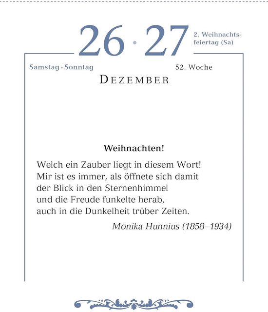 Dagelijks Duits Gedicht - Kalender 2026 om op te Hangene of neer te ...