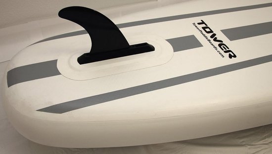 Lange Opblaasbare Stand Up Paddle Board (SUP) 14ft - Wit/Grijs ...