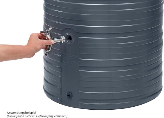 Grote Regenton 500 Liter Grafietgrijs - Duurzaam Water Opvangen | bol