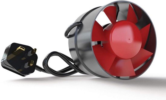Axiale in-line ventilator 100 mm voor tentventilatie | bol