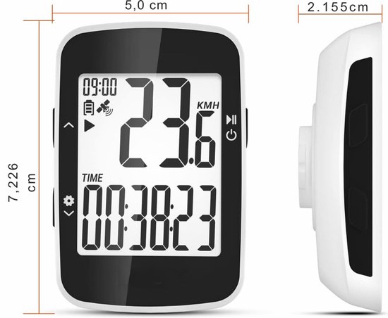 Quvo® Kilometerteller Fiets - Fietscomputer Draadloos Waterdicht ...