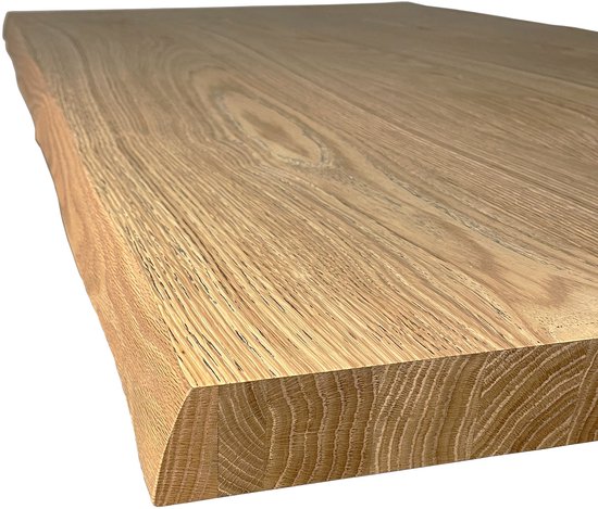 Vaste tafel 90x200 cm Versalux ontschorste eiken poten 4/A | bol