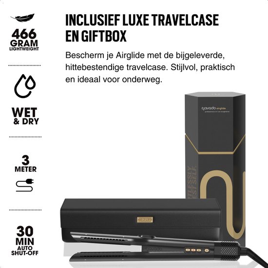 Navado Airglide Airstraight - Stijltang Wet-to-Dry - Föhn & Stijltang 2 ...