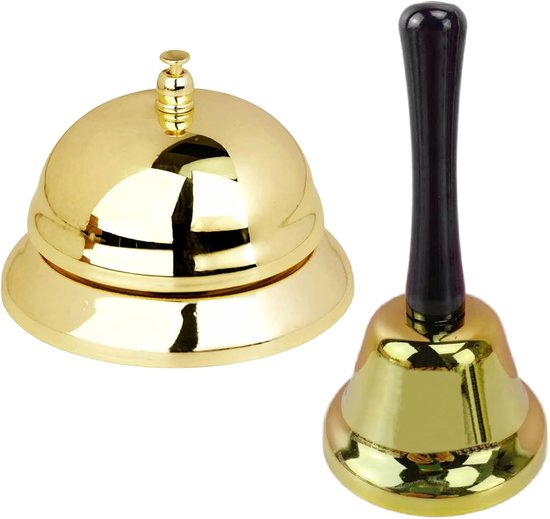 Service Bell, Handle Hand Bell Desk Bell Metal, Reception Call Bell Bar ...