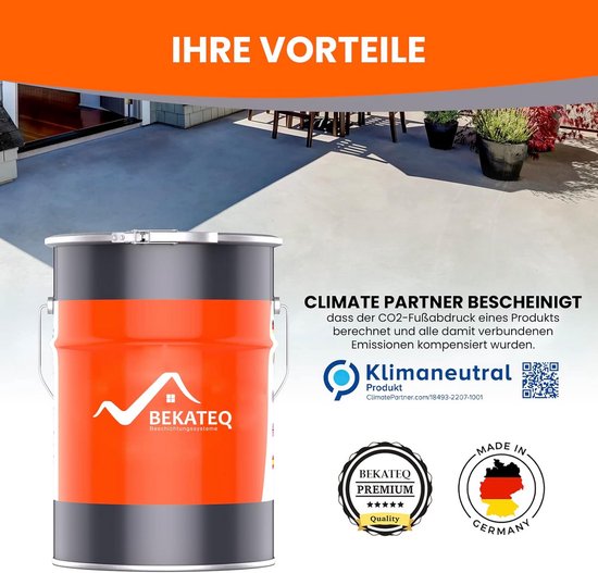 Vloerverf voor Binnen en Buiten - Rustiek Rood, 5L - Slijtvaste ...