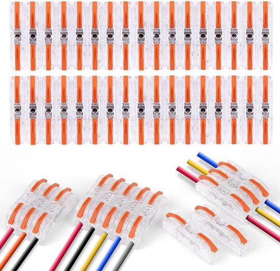 Kabelverbinders en Verbindingsklemmen – 34 Stuks SPL-1 Ladderklemmen ...