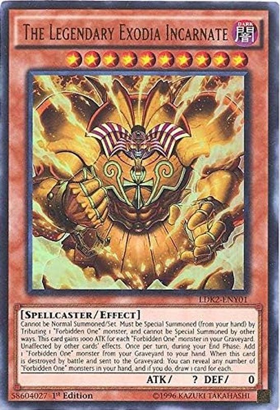 Yu-Gi-Oh! Trading Card: The Legendary Exodia Incarnate - Ultra Zeldzame ...