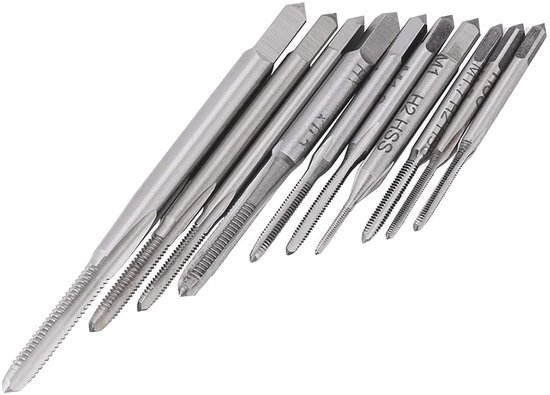 Metrisch Micro Tap Set voor Klok en Horloge Tapping - Mini Hand Tap Set ...