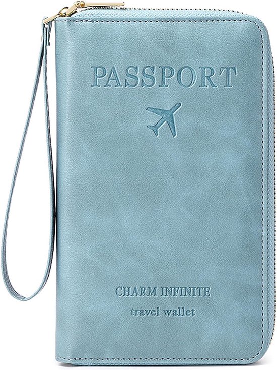 Luxe Paspoorthoes Leer - Reisdocumenten Organizer met Kaarthouder ...