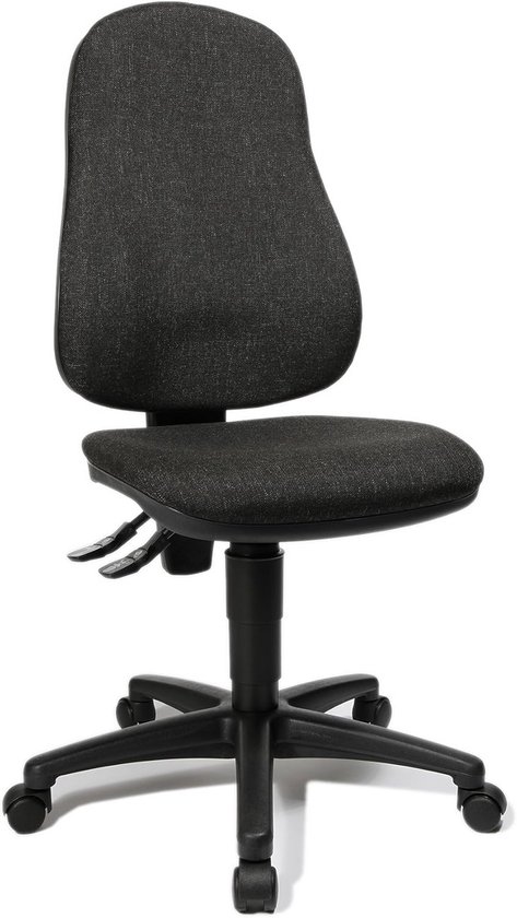 Ergonomische Bureaustoel Anthraciet met Rugondersteuning - Verstelbaar ...
