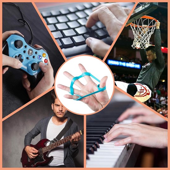 Vinger- en Handtrainer Set (6 Delen) - Siliconen Krachttrainer voor ...
