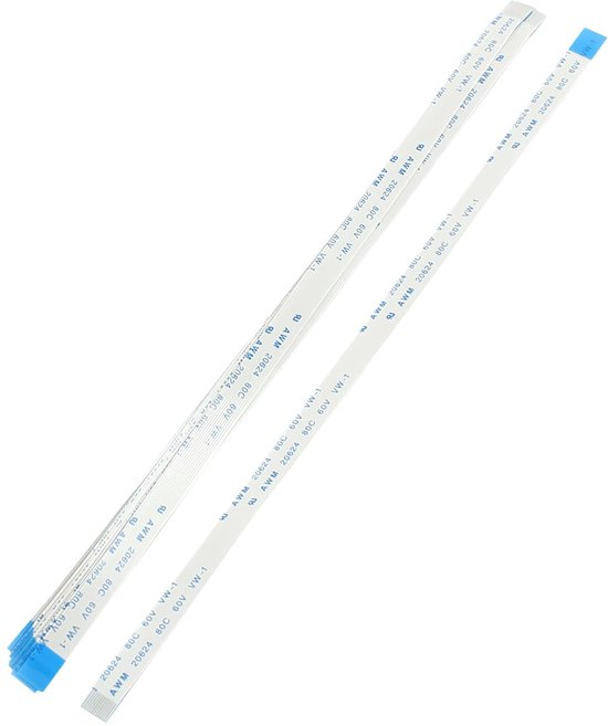 Flat cable B type 0.5mm step 12 pin AWM 20624 80C 60V FFC - flexibele ...