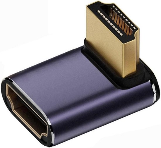 8K HDMI naar HDMI 2.1 Verlengadapter - Verticale 90 Graden Hoek - Low ...