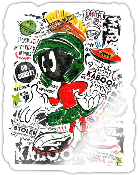 Looney Tunes Marvin The Martian Sticker | bol