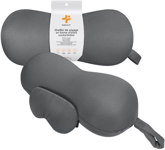 Geheugenschuim Reiskussen met Slaapmasker - Dubbelzijdig Ontwerp ...