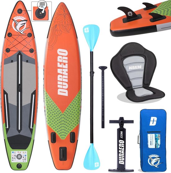 Opblaasbaar stand-up paddleboard met accessoires - stabiel ...