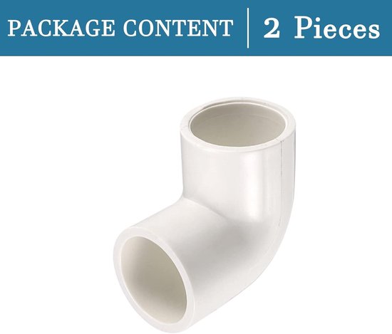 PVC Buisverbinder 20 mm - Bochtkoppeling - Sterke Constructie - Wit ...