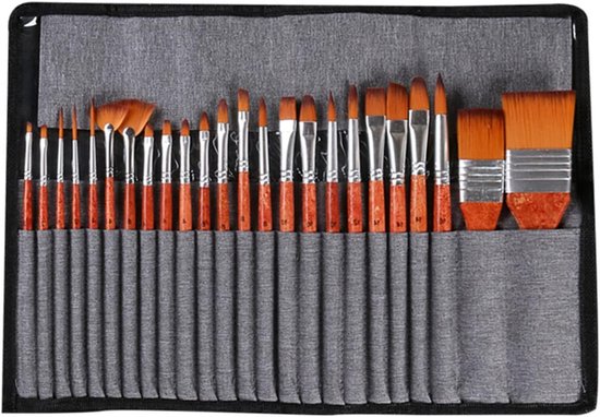 Verf Borstels Set Nylon Haar - Kunstenaar Detail Borstels - Puntige Tip ...