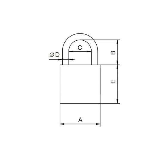 LOB KSS61 Gietijzeren Hangslot met Dagschoot - 60mm | bol