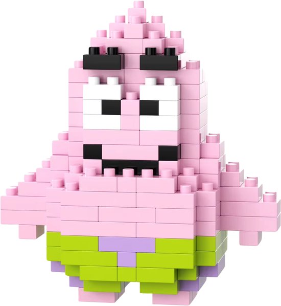 Patrick - Nano Blocks - Bouwset – 166 Stukjes DIY Mini Bouwstenen ...