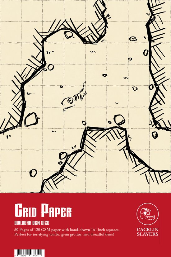 Cacklin Slayers - Grid Paper - Blanco Battle Map - Owlbear Den Size (8 ...