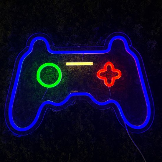 Ydemanne Neon Game Controller - Playstation LED lamp - Dimbaar ...