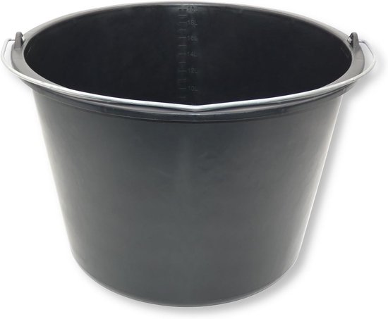 Set van 20 Robuuste Bouwemmers 20 Liter met Maatstreep en Handvat ...