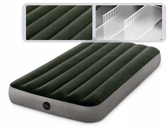Intex Luchtbed Prestige Downy 99x191cm met Batterijpomp | bol