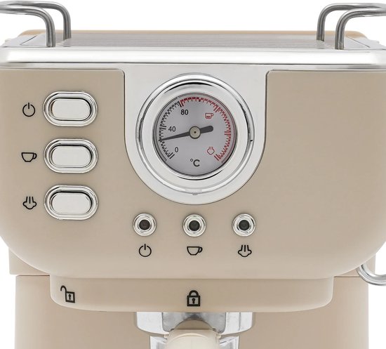 Machine à espresso 20 Bar – Mousseur à lait – Semi-automatique ...