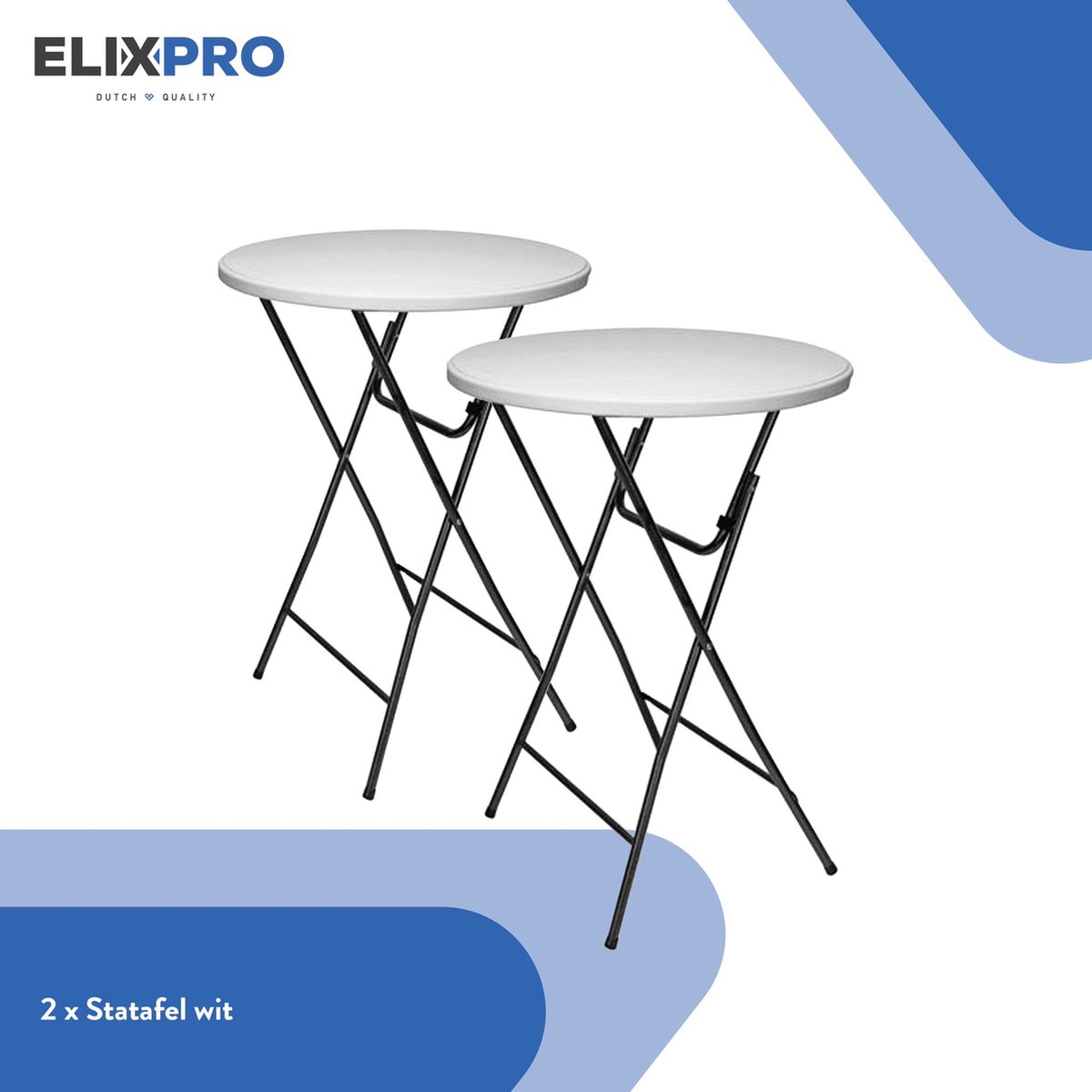 ElixPro - Stevig robuuste statafel 2x - Statafel set - party tafel ...