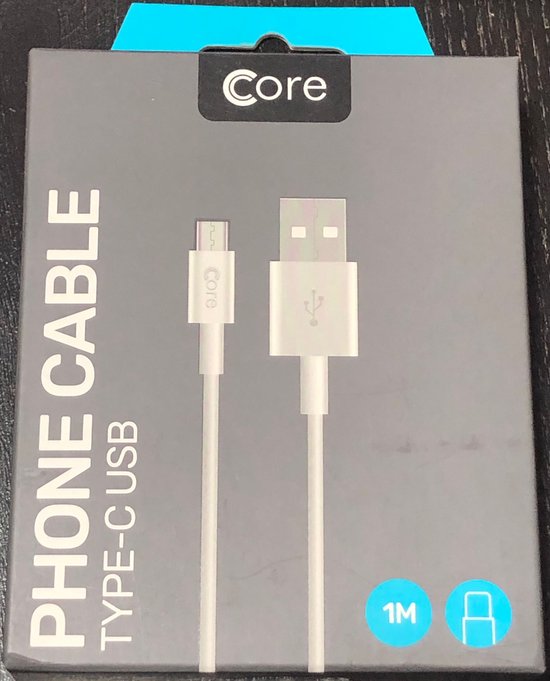 Core Phone Cable USB to Micro White Colour Premium Quality | bol