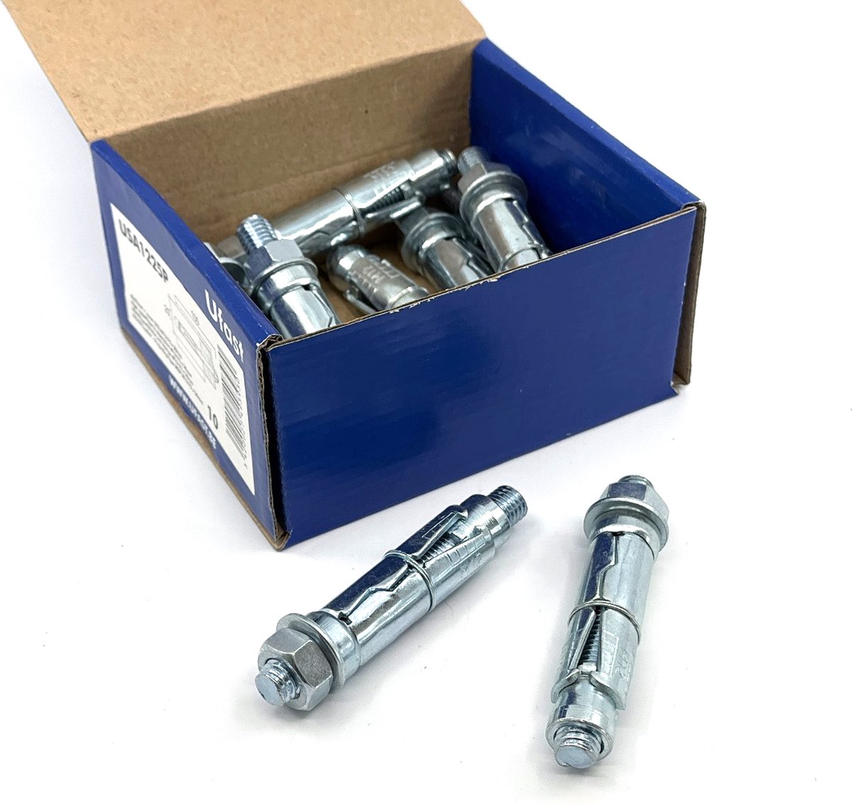 Boulon à expansion UFAST + écrou - M12 x 75 - Tige filetée 100 mm ...