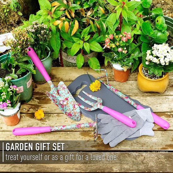 Flower Garden Tool Set 6-delige tuinset met mooie print Tuincadeaus ...