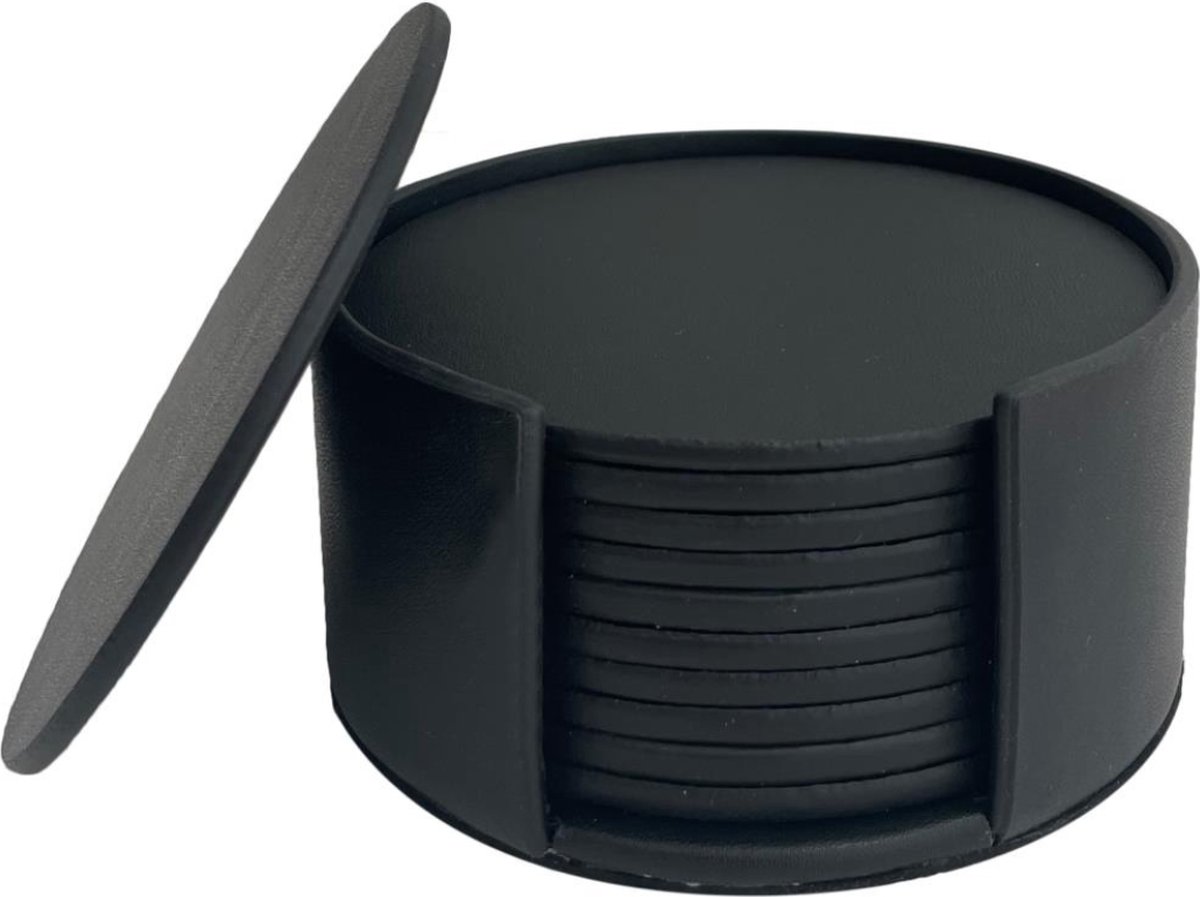 Castagnola Kunstlederen Onderzetters met Houder – Onderzetters voor ...