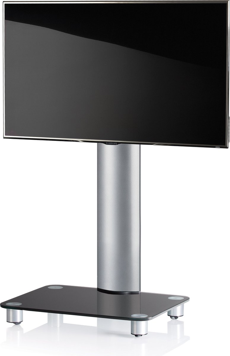 VCM Universele TV VESA Stand TV Rek Alu Glas Oprolbare Wielen Blino ...