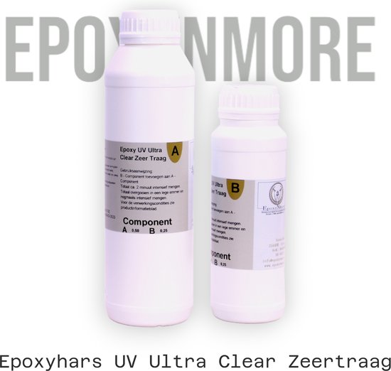 Epoxy UV Ultra Clair Très Lent 750 gr. temps de traitement 360 min ...