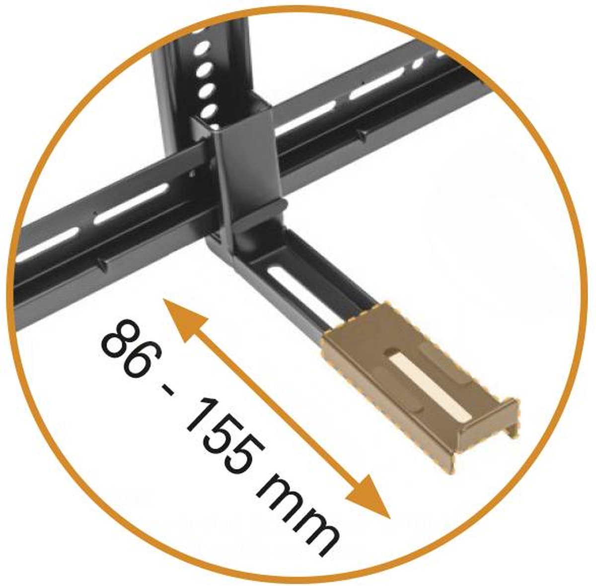 Ophangbeugel voor Soundbar - Universeel - Bevestiging aan TV of muur ...
