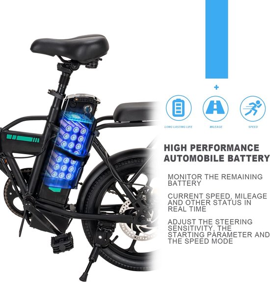 Hitway BK5 Elektrische vouwfiets,E-bike,Elektrische Fiets,250W Motor ...