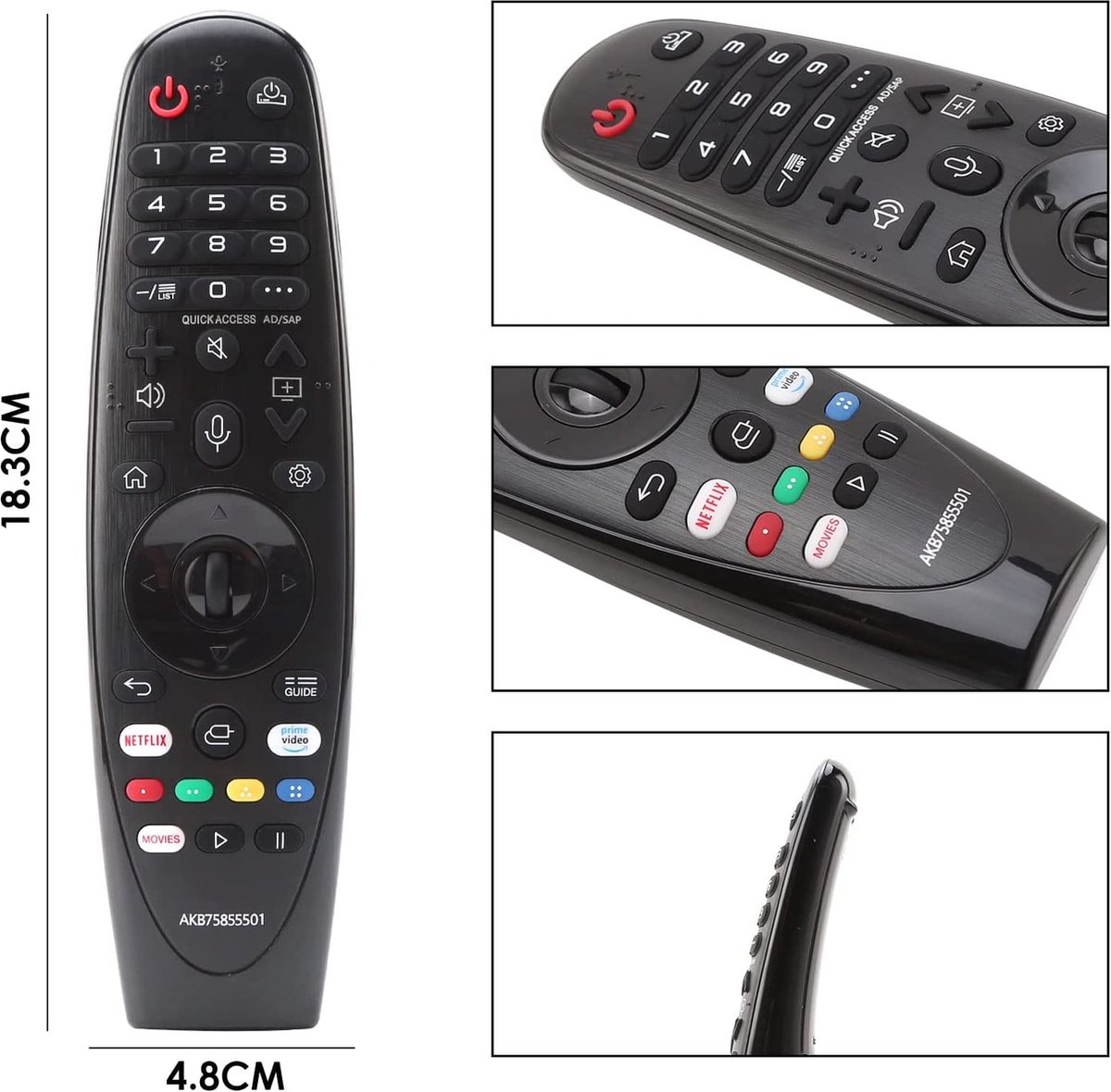 AKB75855501 Magic Remote Control Vervanging - Voor LG Smart TV's ...