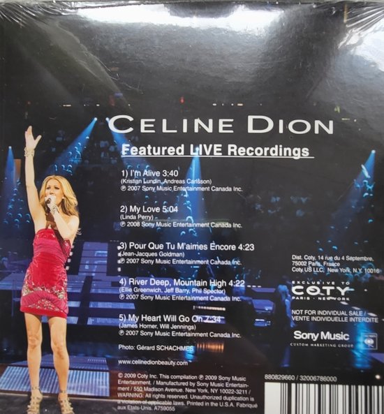 CD Celine Dion - Featured LIVE recordings, Céline Dion | Muziek | bol