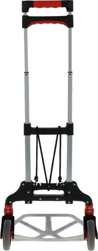 Opklapbare steekwagen - Max. 80 kg - Zwart met zilver | bol.com