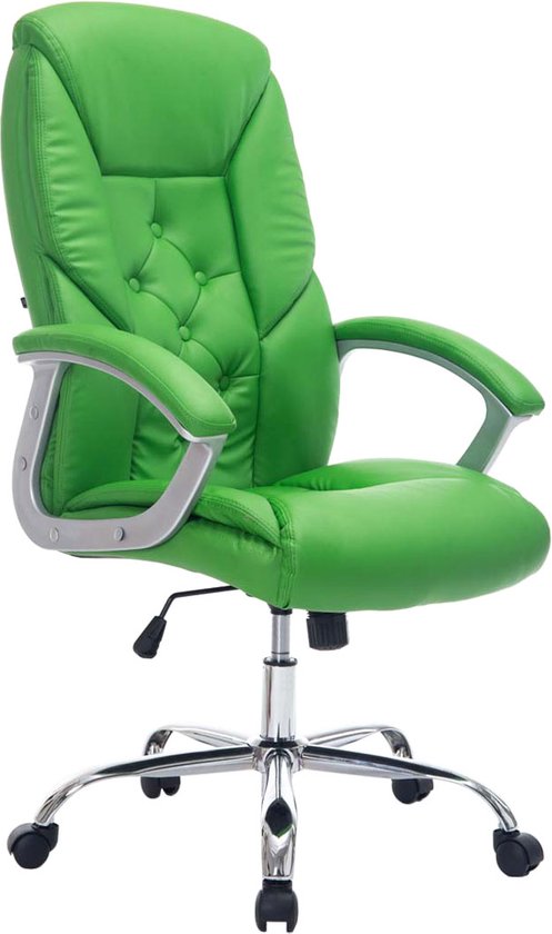 Bureaustoel Nidio XL - Op wielen - Groen - Voor volwassenen - Kunstleer ...